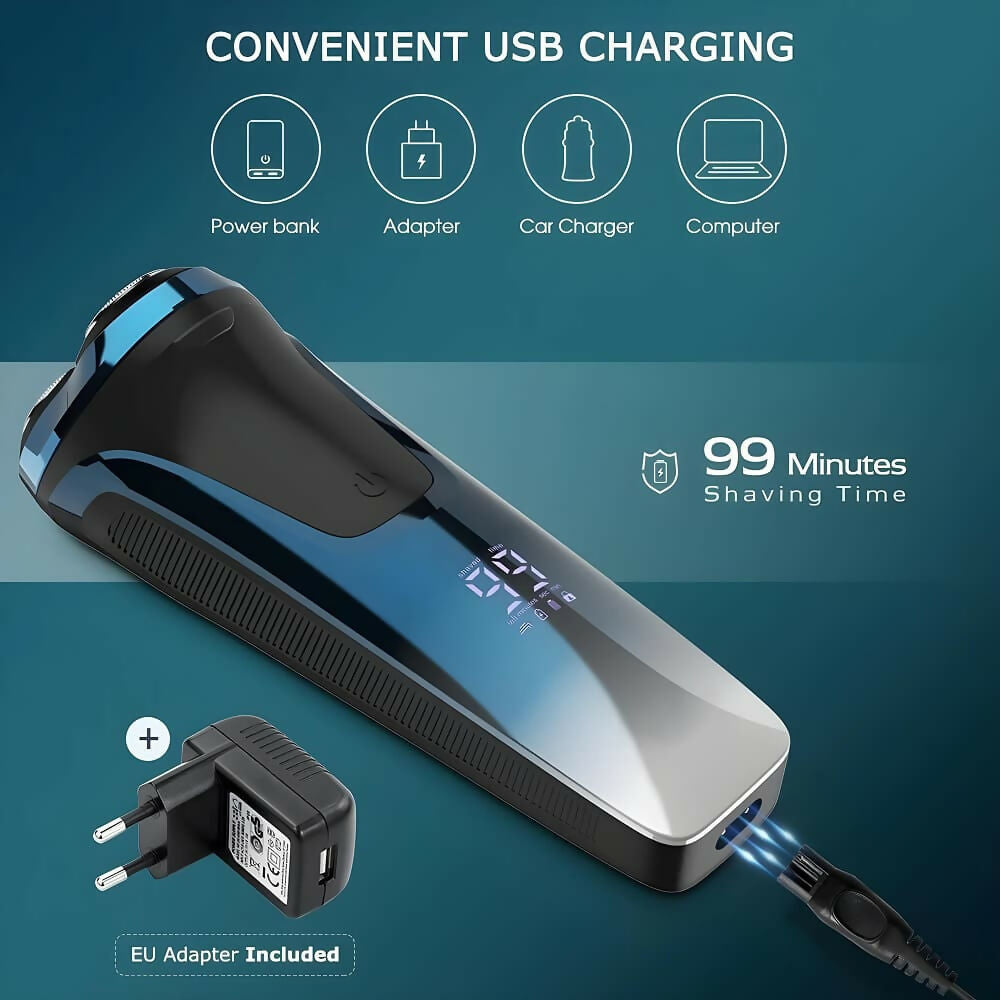 The Men's Electric Razor Pro: The Ultimate On-The-Go Shaver